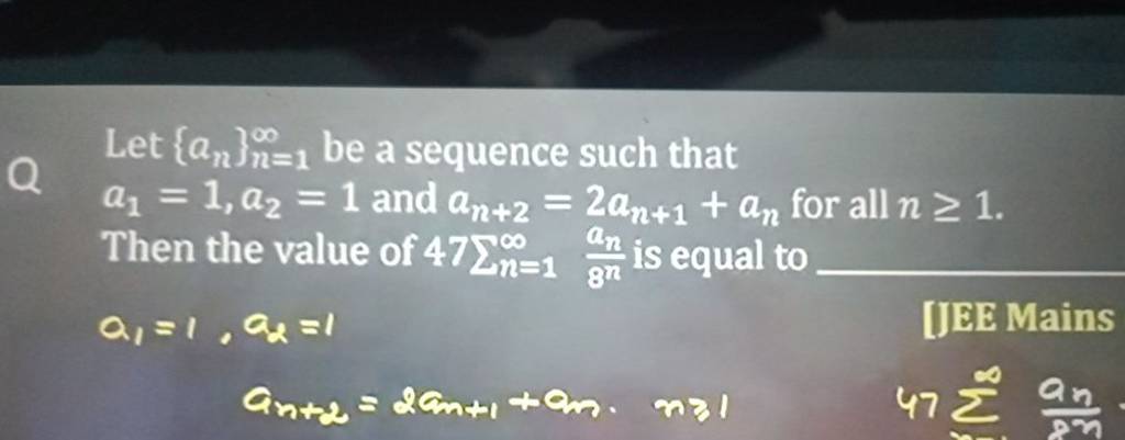 Let {an }n=1∞ be a sequence such that a1 =1,a2 =1 and an+2 =2an+1 +an f..