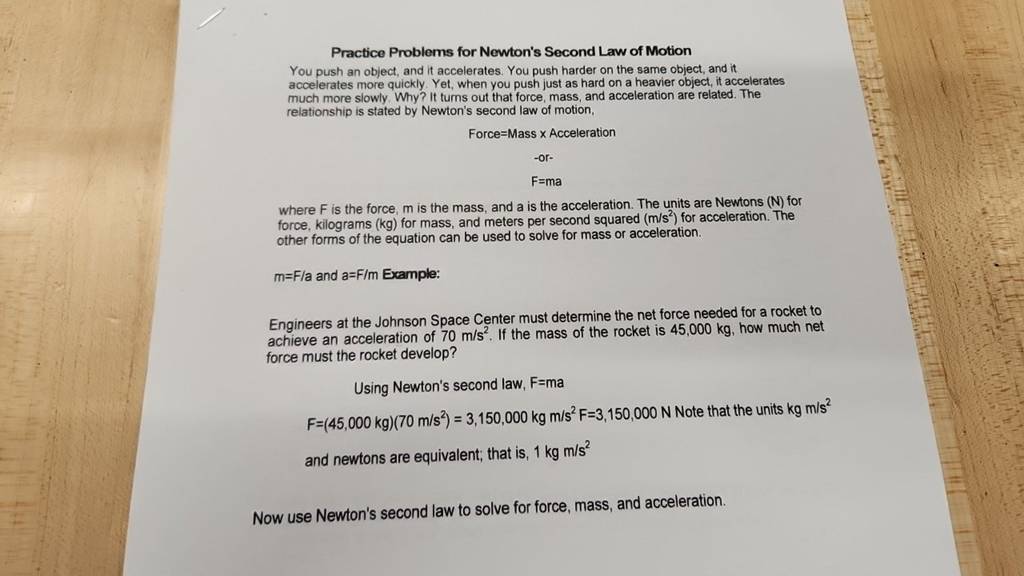 Practice Problems For Newton s Second Law Of Motion You Push An Object A practice-problems-for-newton-s-second-law-of-motion-you-push-an-object-a