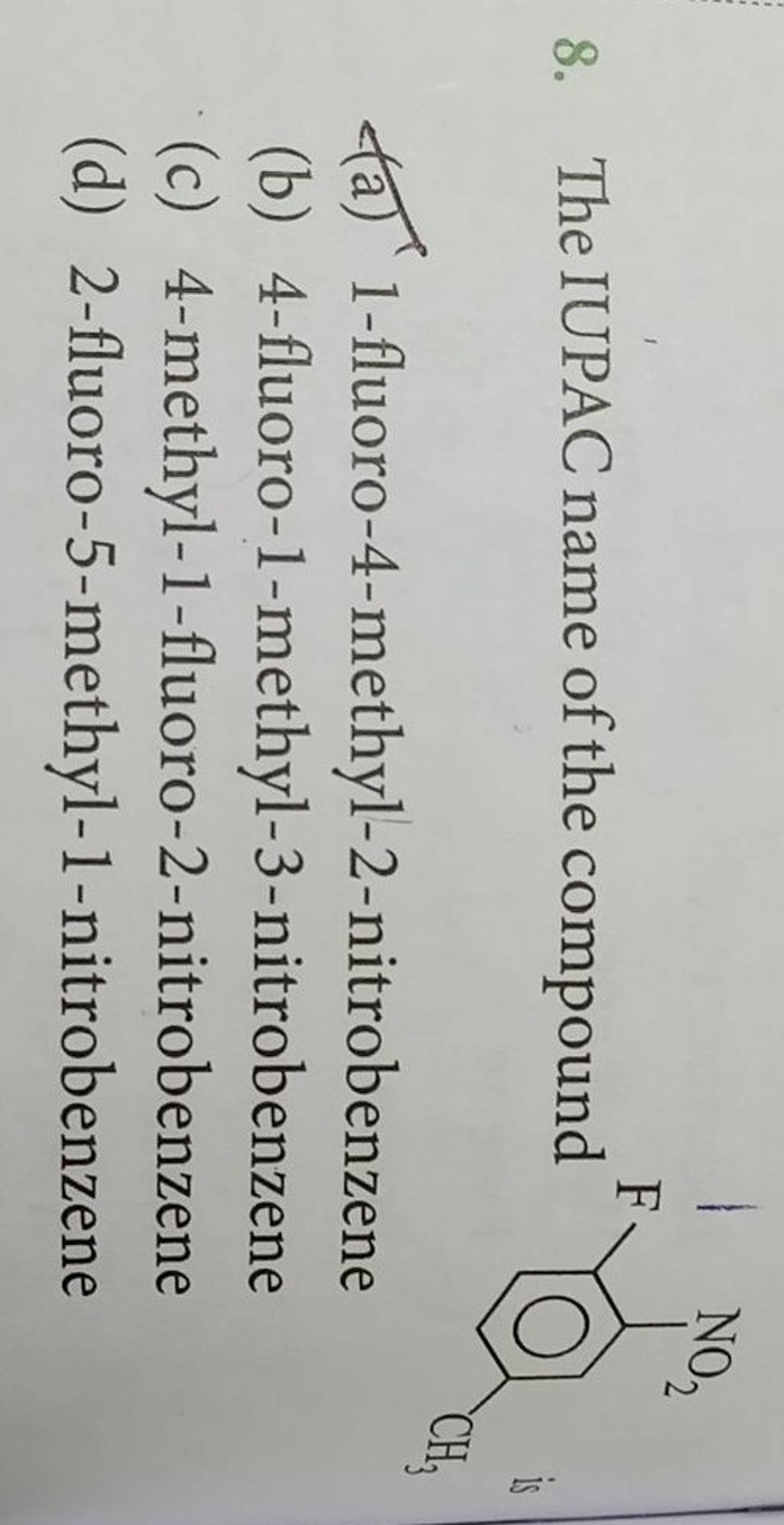 The IUPAC name of the compound | Filo