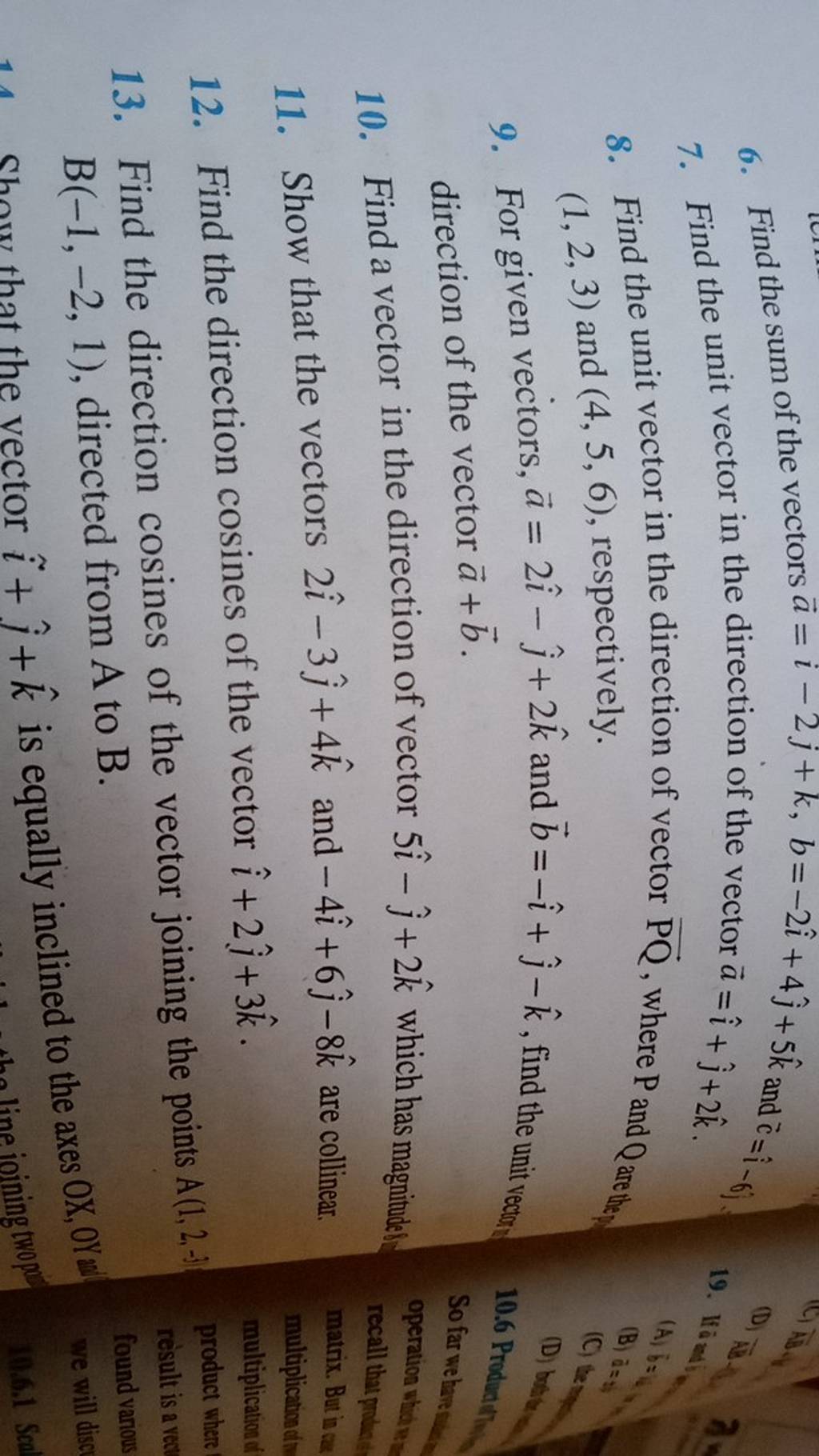 7 Find The Unit Vector In The Direction Of The Vector A I J 2k 8 F