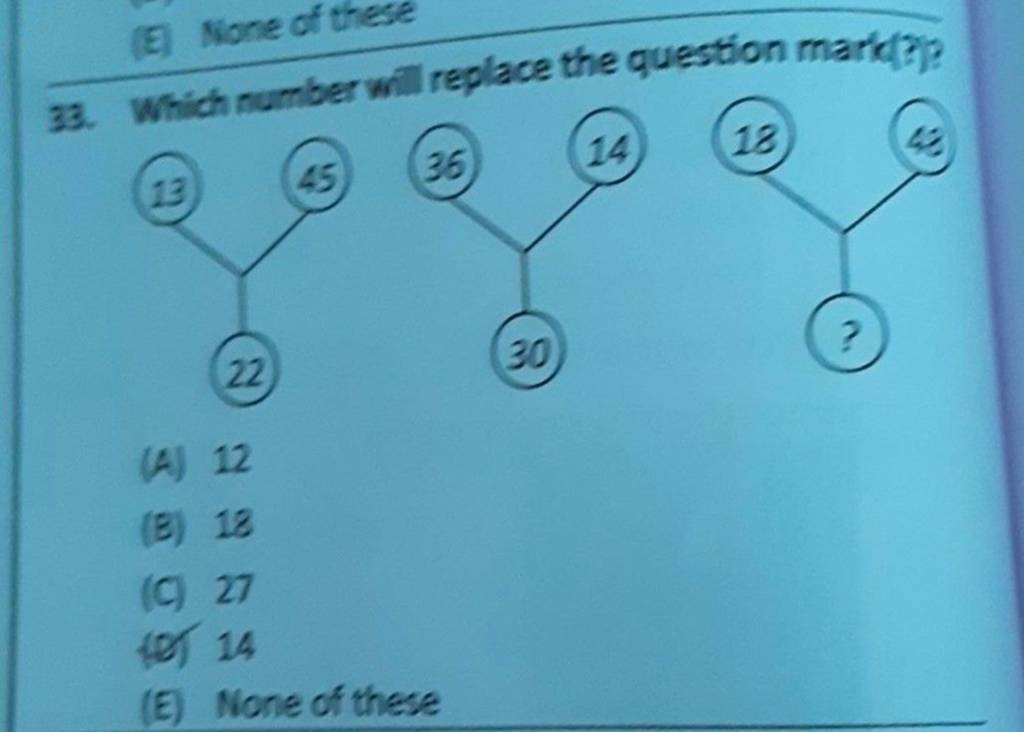 Which number will replace the question mark/??? | Filo Which number will replace the question mark/??? | Filo