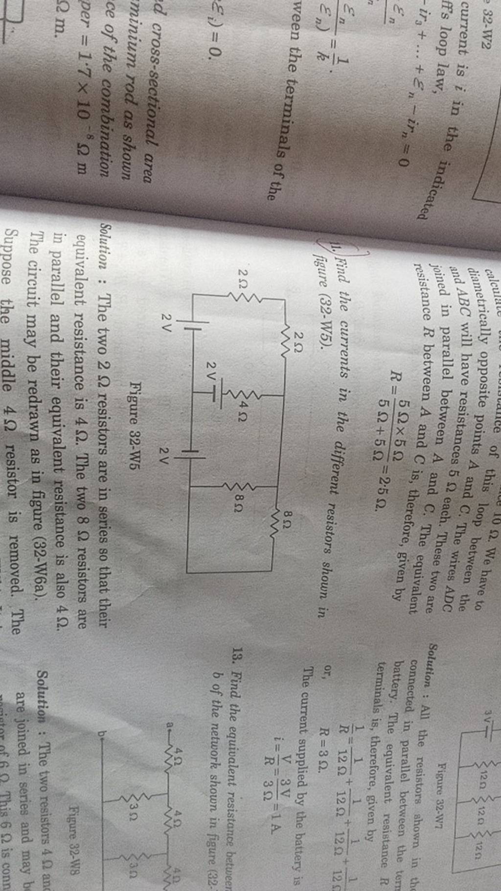 diametrically opposite points the loop between the and ABC will have resi..