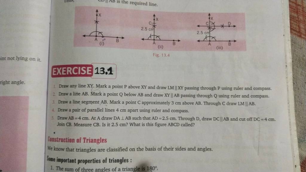 Construction of Triangles We know that triangles are classified on the ba..