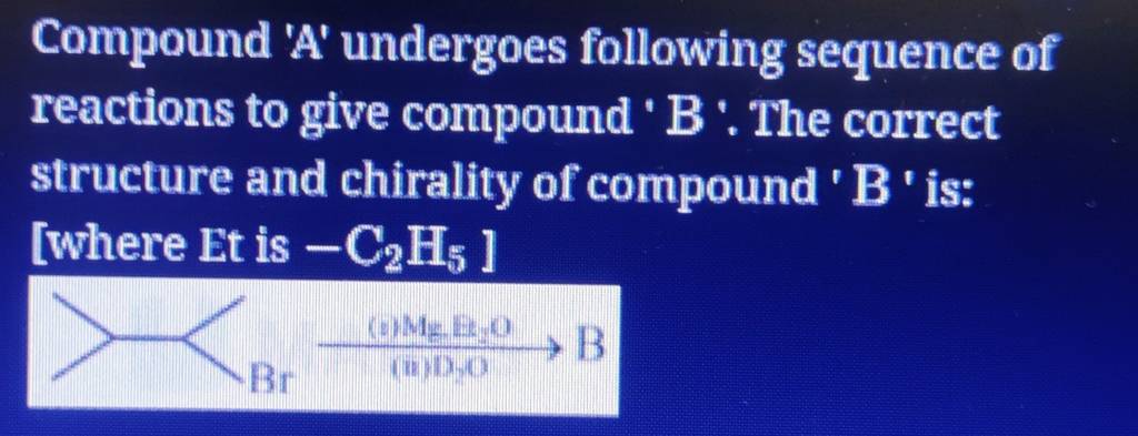 Compound 'A' undergoes following sequence of reactions to give compound