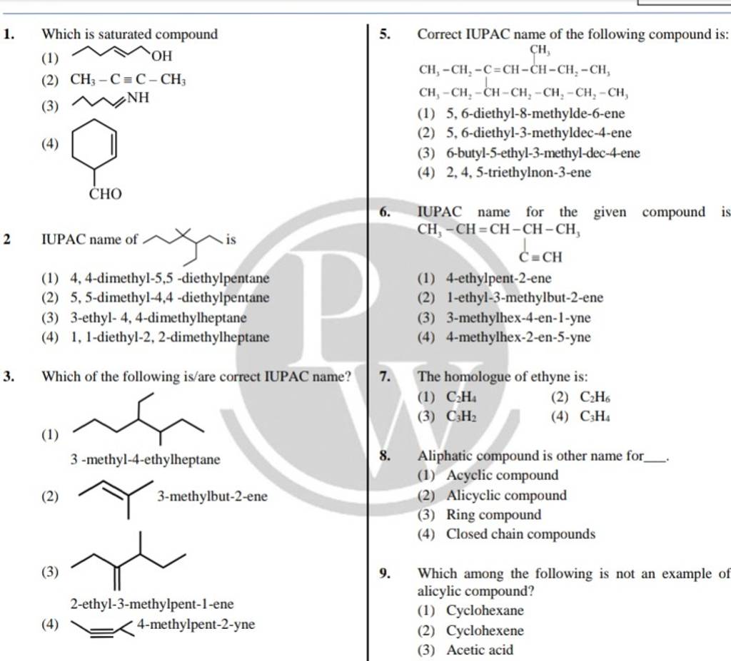 2 IUPAC name of | Filo