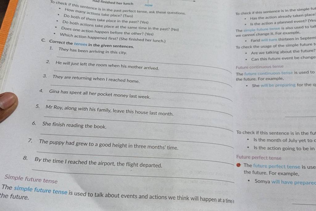 To Check If This Sentence Is In The Past Perfect Tense Ask These io 