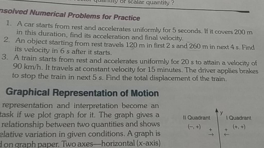 1 A Car Starts From Rest And Accelerates Uniformly For 5 Seconds If It