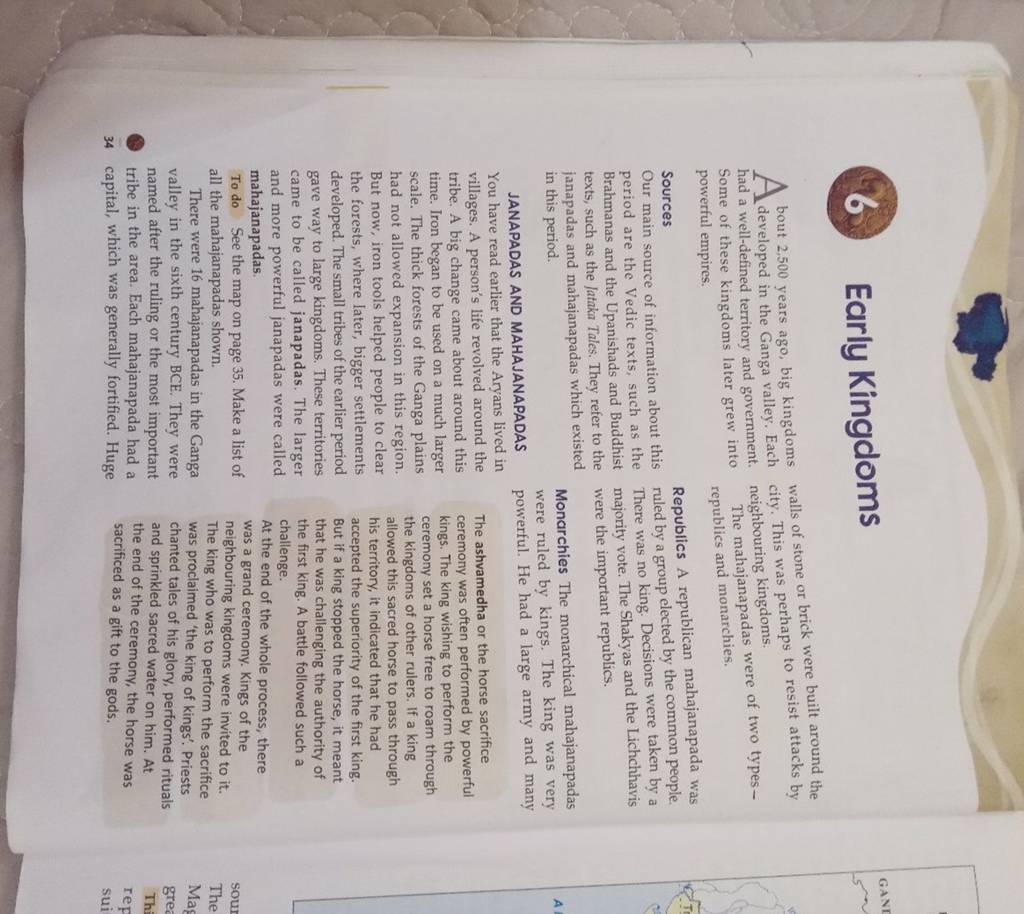 bout 2,500 years ago, big kingdoms walls of stone or brick were built aro..