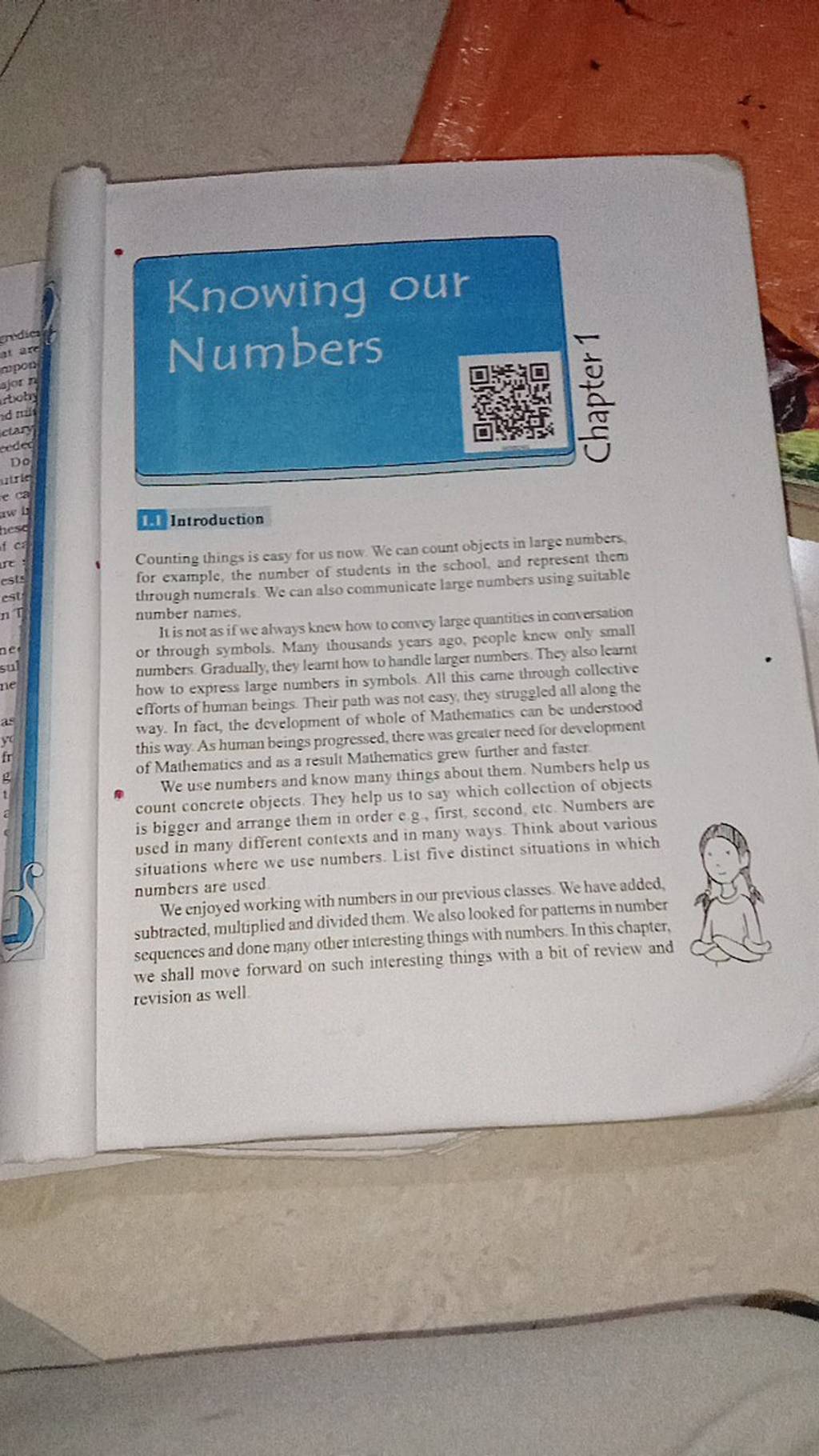 Knowing our Numbers 1.1 Introduction Counting things is casy for us now.