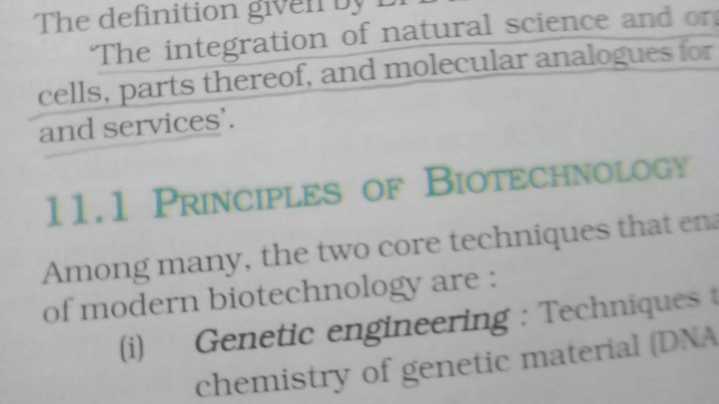 Genetic Engineering Definition