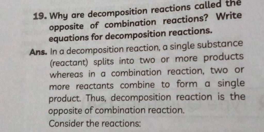 19 Why Are Decomposition Reactions Called The Opposite Of Combination Re 19-why-are-decomposition-reactions-called-the-opposite-of-combination-re