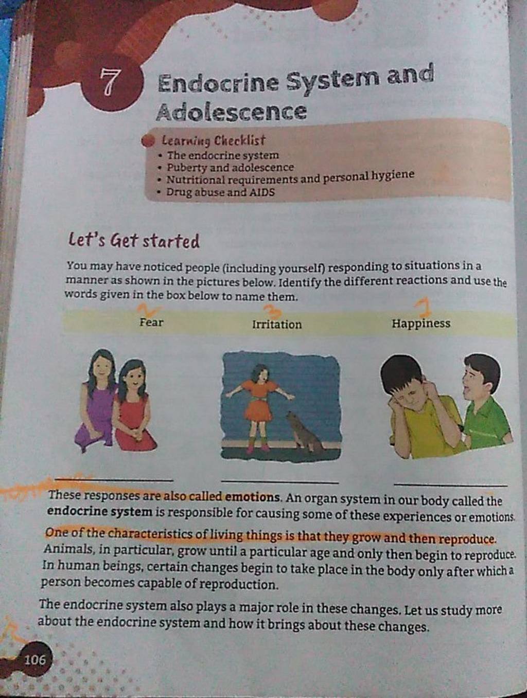 7 Endocrine System and Adolescence Learning Checklist - The endocrine sys..