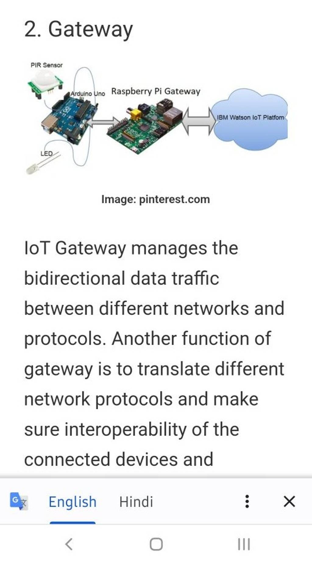 2. Gateway Image: pinterest.com IoT Gateway manages the bidirectional dat..