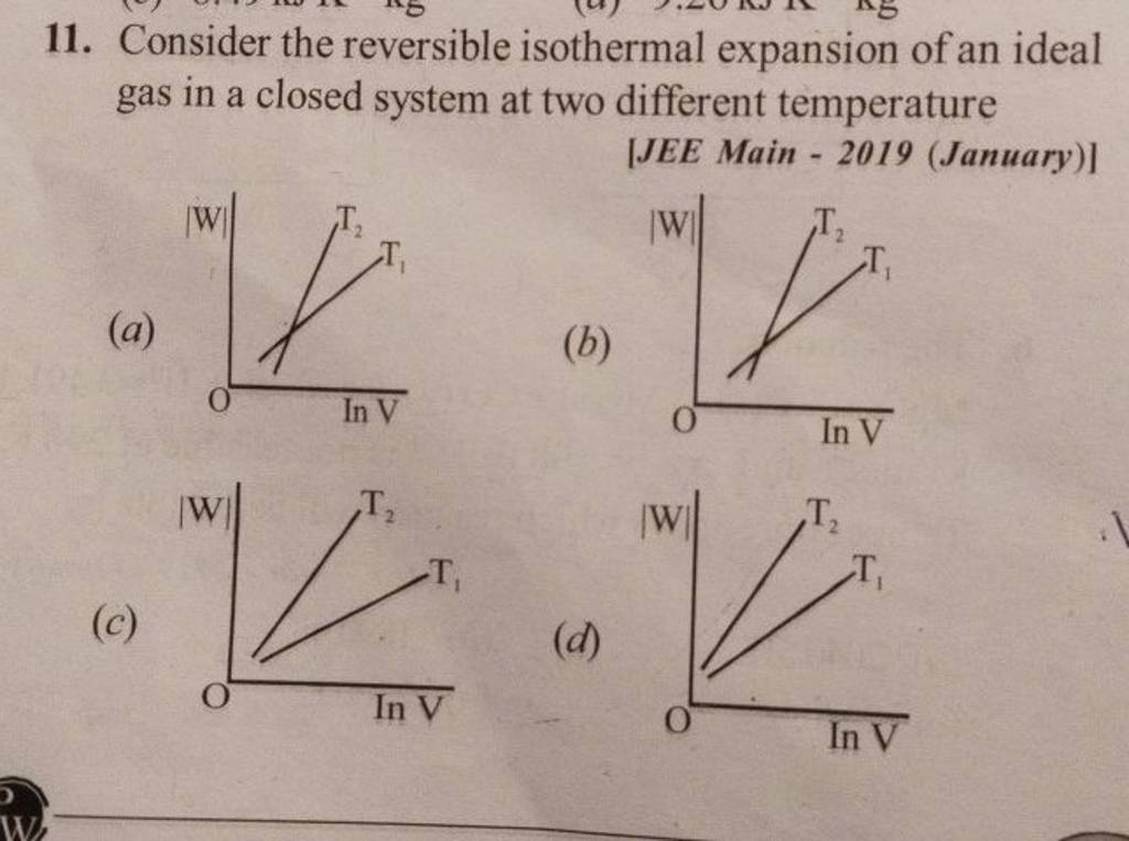 Consider the reversible isothermal expansion of an ideal gas in a closed