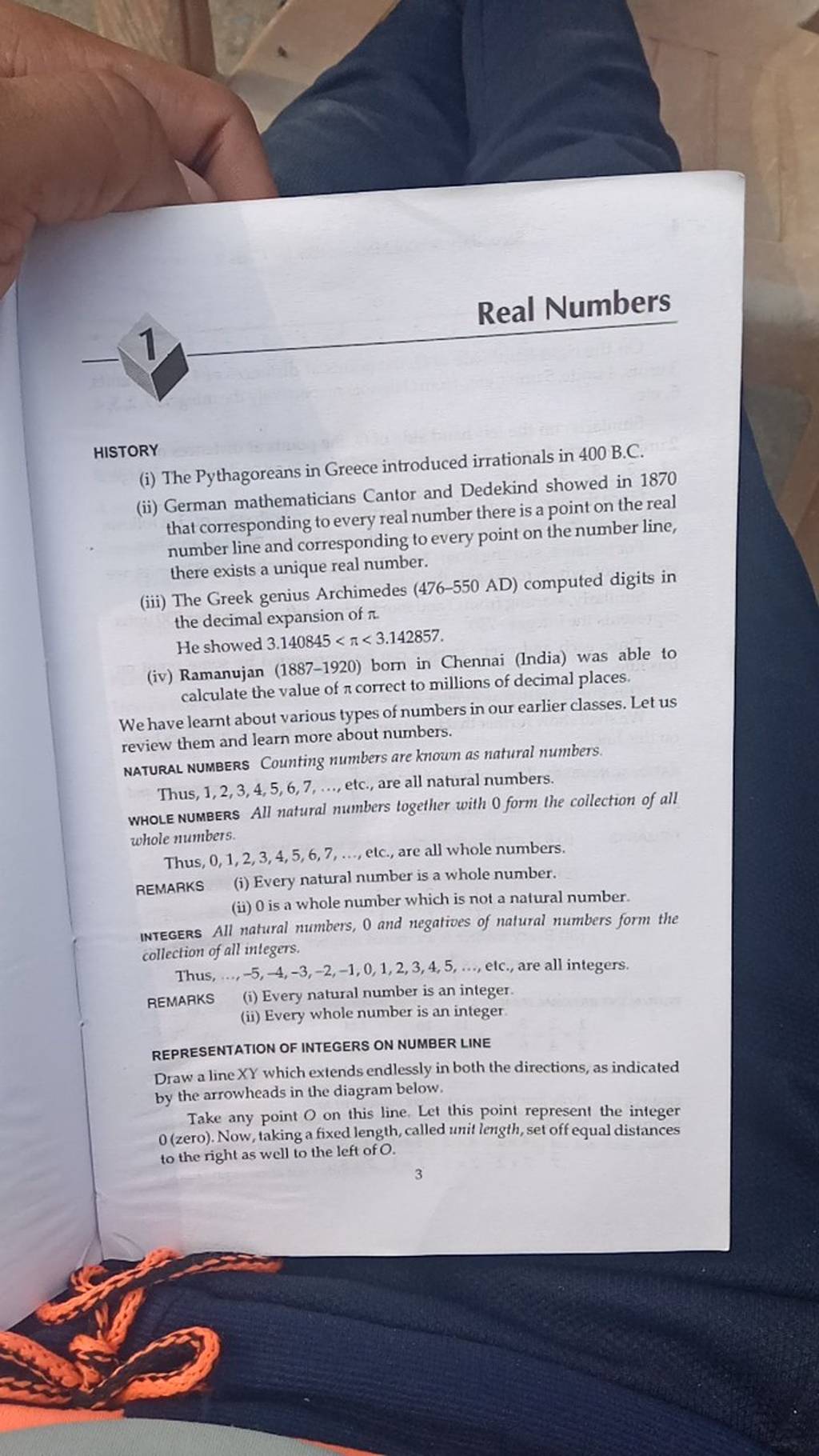 Real Numbers HISTORY (i) The Pythagoreans in Greece introduced irrational..
