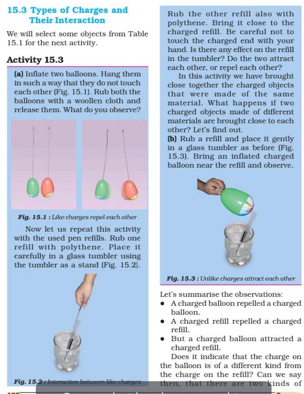 15.3 Types of Charges and Their Interaction Rub the other refill also wit..