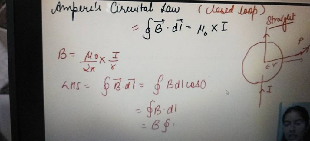 Ampere's Circuital Law (closed loop), B-di= M₁ XI Sedi B = Mox = KMS