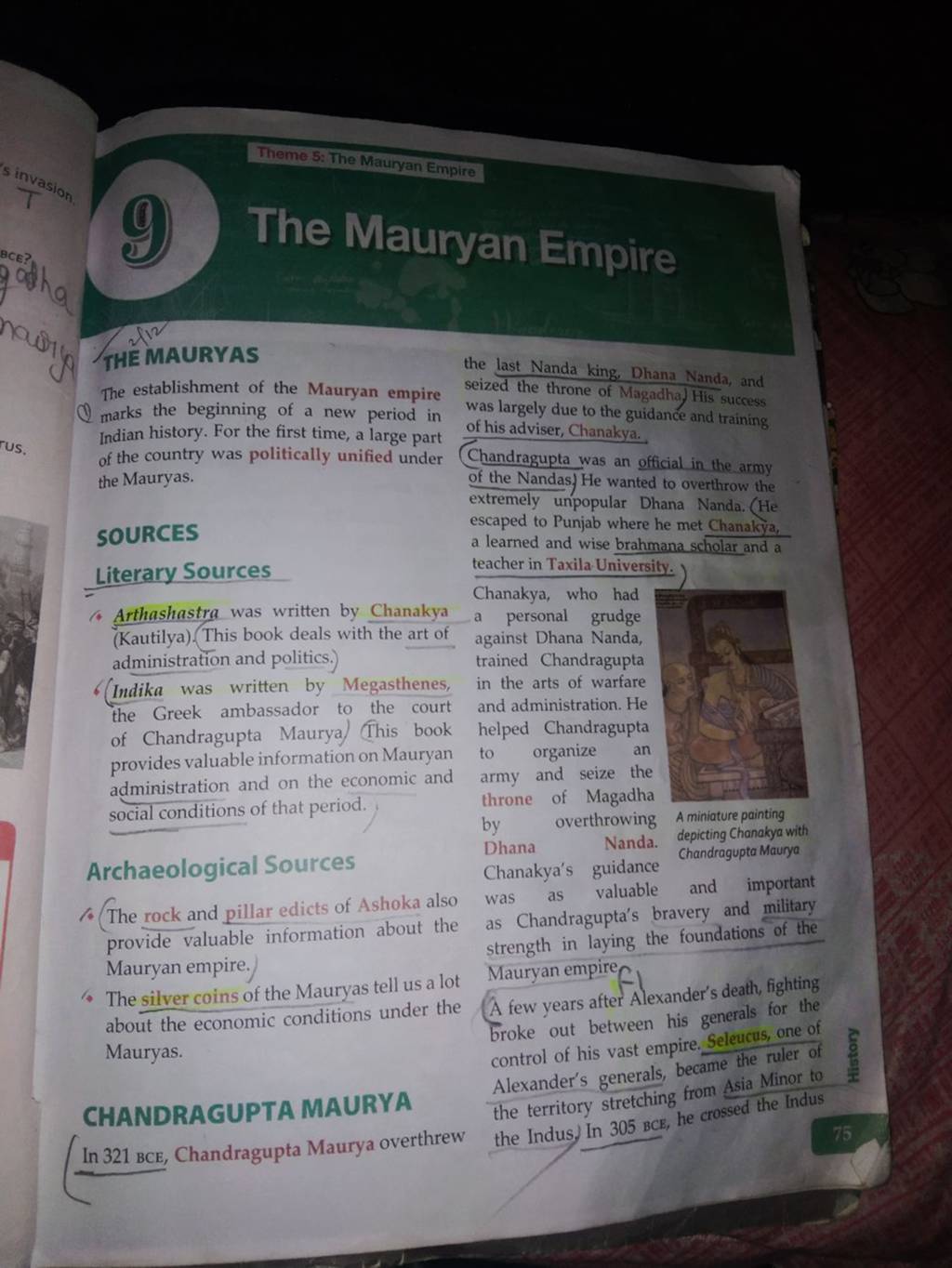 Theme 5: The Mauryan Empire ∫sinvasion. The Mauryan Empire THE MAURYAS