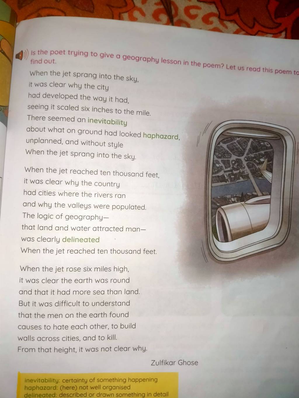 4)) Is the poet trying to give a geography lesson in the poem? Let us rea..