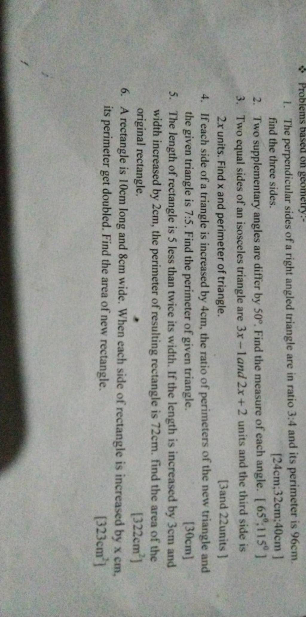 1 The Perpendicular Sides Of A Right Angled Triangle Are In Ratio 3 4 An 1-the-perpendicular-sides-of-a-right-angled-triangle-are-in-ratio-3-4-an