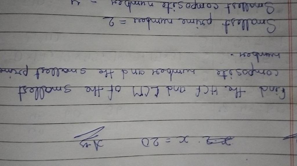 Find The HCF And LCM Of The Smallest Composite Number And The Smallest Pr Find The HCF And LCM Of The Smallest Composite Number And The Smallest Pr