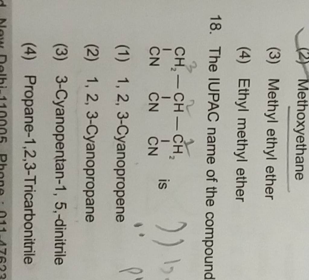 The IUPAC name of the compound | Filo