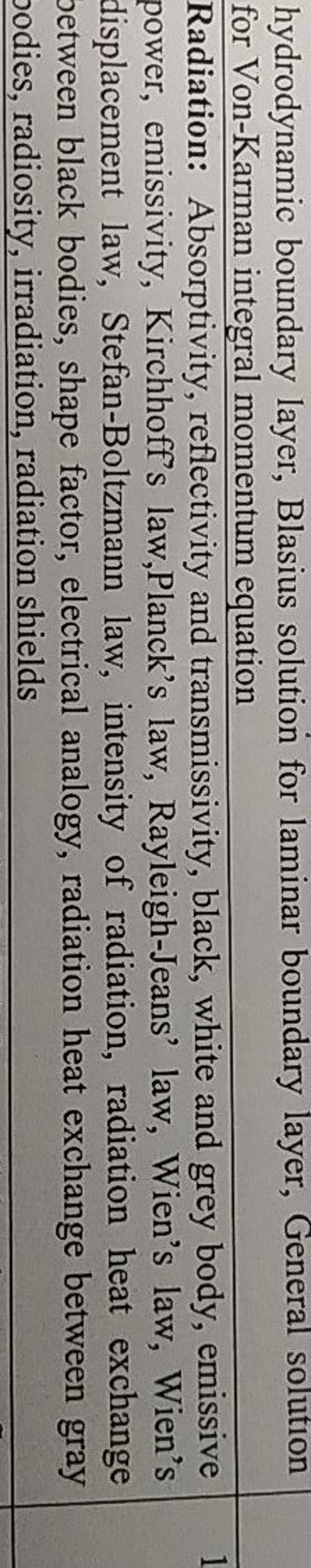 Hydrodynamic Boundary Layer Blasius Solution For Laminar Boundary Layer