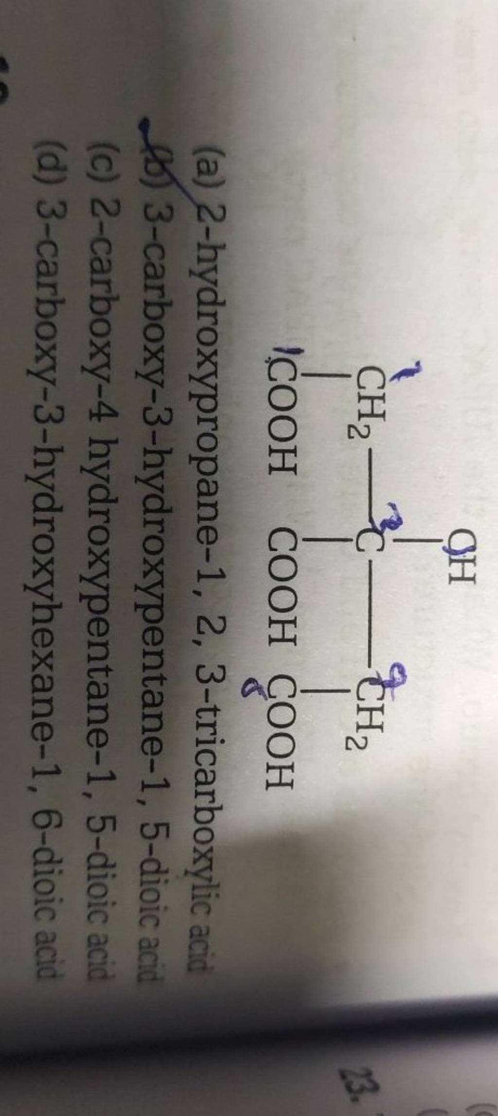  a 2 hydroxypropane 1 2 3 tricarboxylic Acid b 3 carboxy 3 hydroxyp 