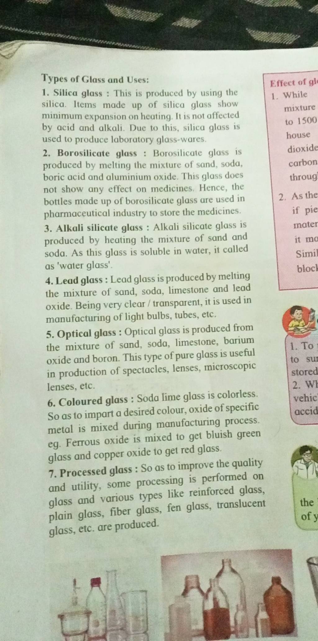 Types of Glass and Uses: | Filo