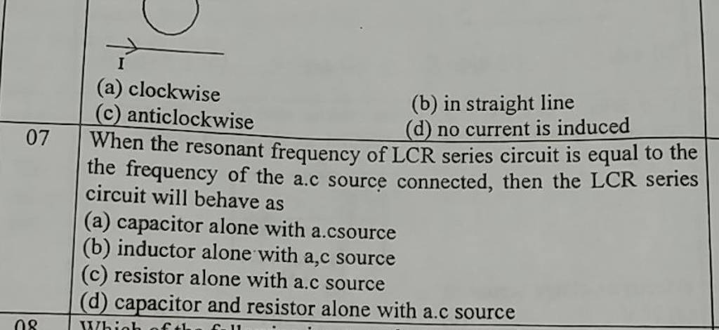 When the resonant frequency of LCR series circuit is equal to the the fre..