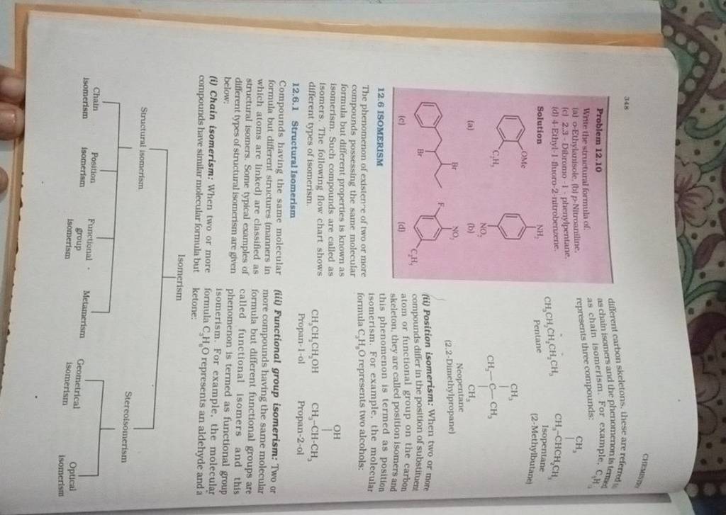 Problem 12.10 Write the structural formula of. (ia) o-Ethylanisole, (b) p..