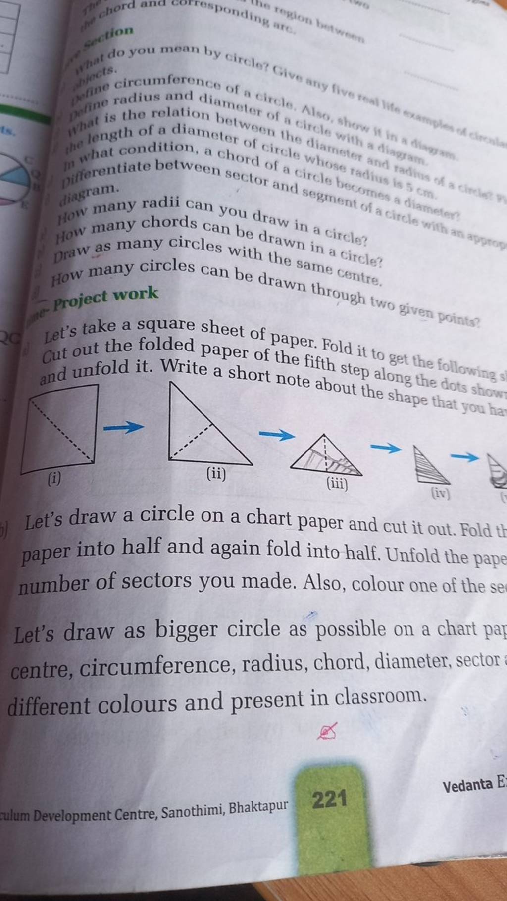 How many radii can you draw in a circlerds can be drawn in a circle? fraw..