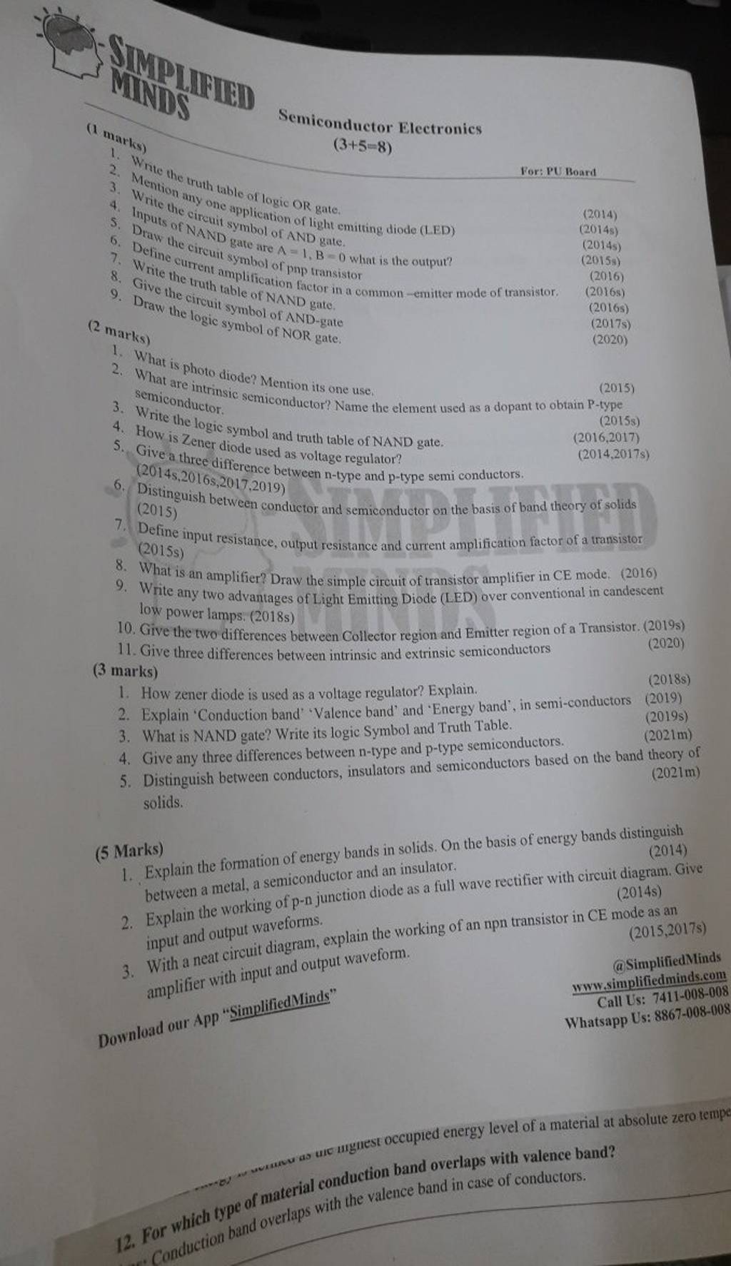 Ef Ween N Type And P Type Semi Conductors Distinguish Between Conductor
