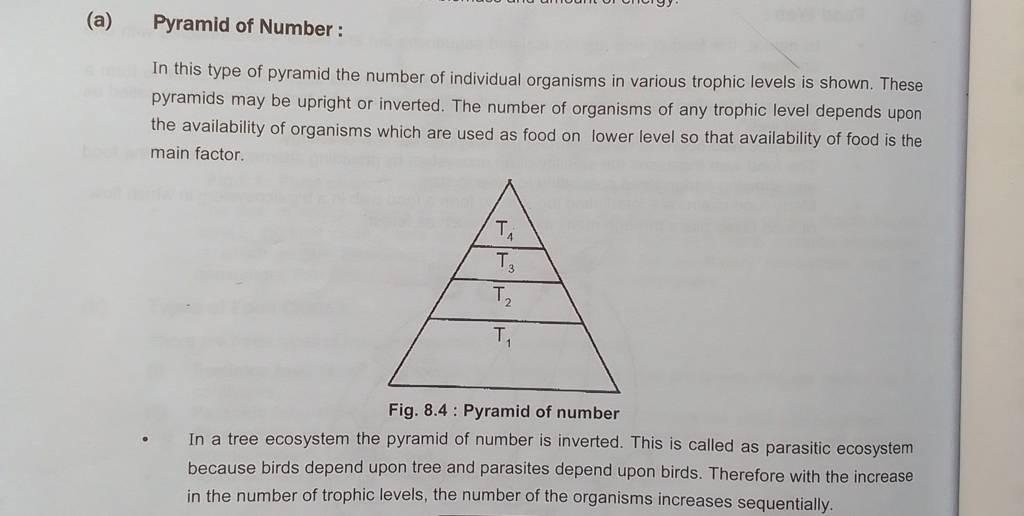(a) Pyramid of Number: In this type of pyramid the number of individual o..