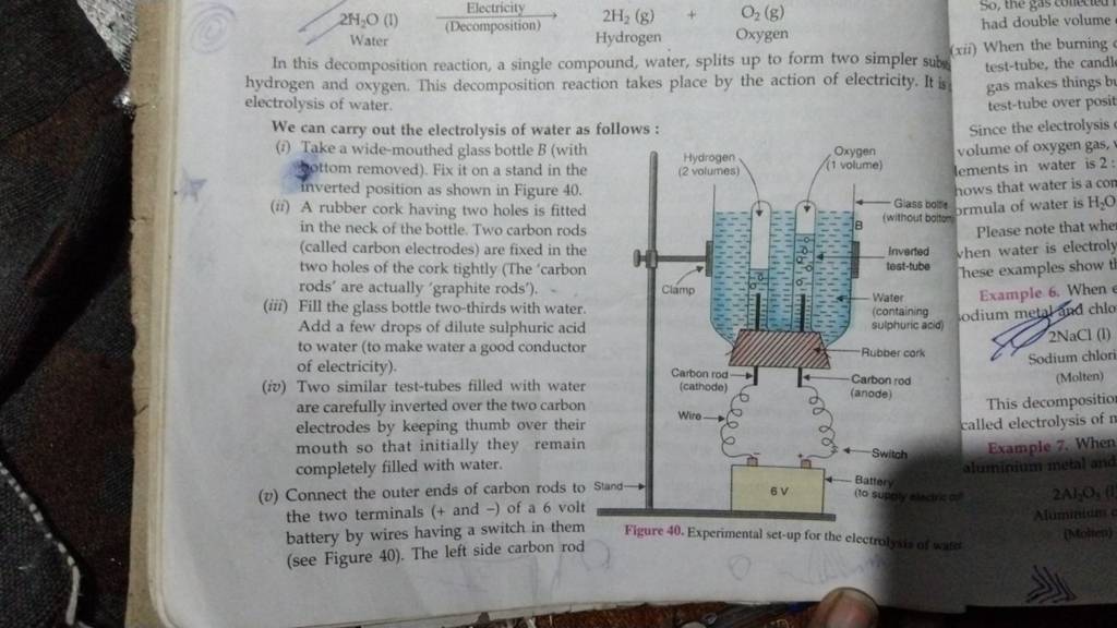 electrolysis of water. We can carry out the electrolysis of water as foll.. electrolysis of water. We can carry out the electrolysis of water as foll..