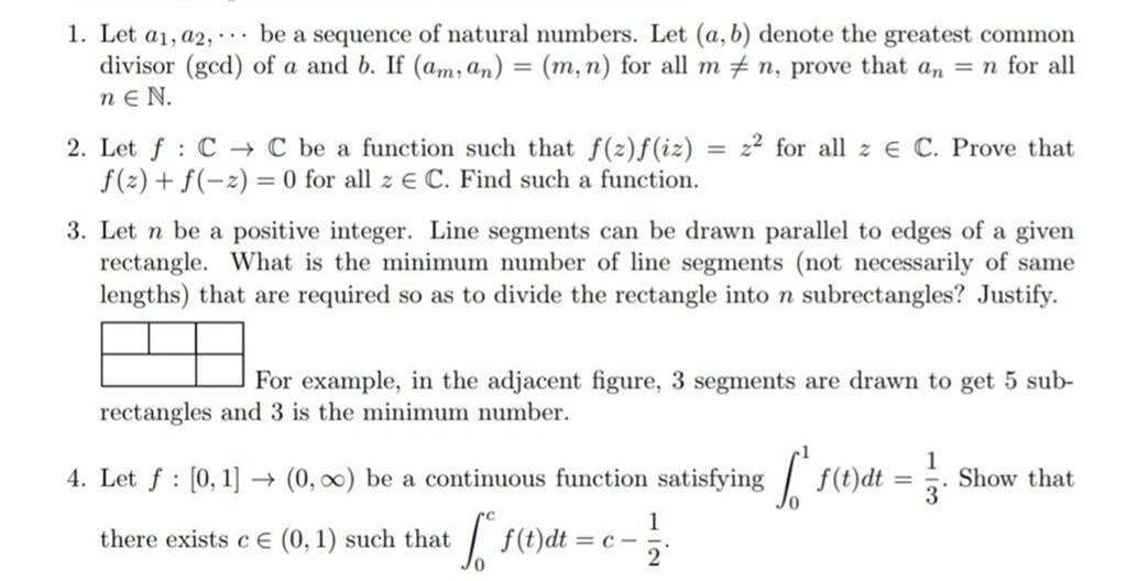 1 Let A1 A2 ⋯ Be A Sequence Of Natural Numbers Let Ab Denote The G 