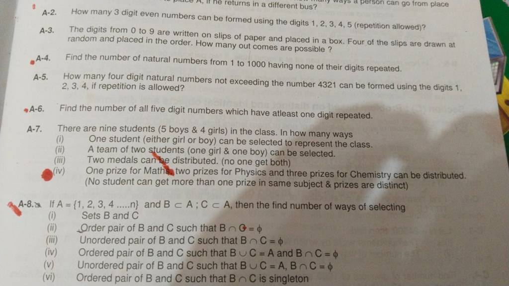 A 2 How Many 3 Digit Even Numbers Can Be Formed Using The Digits 1 2 3 4