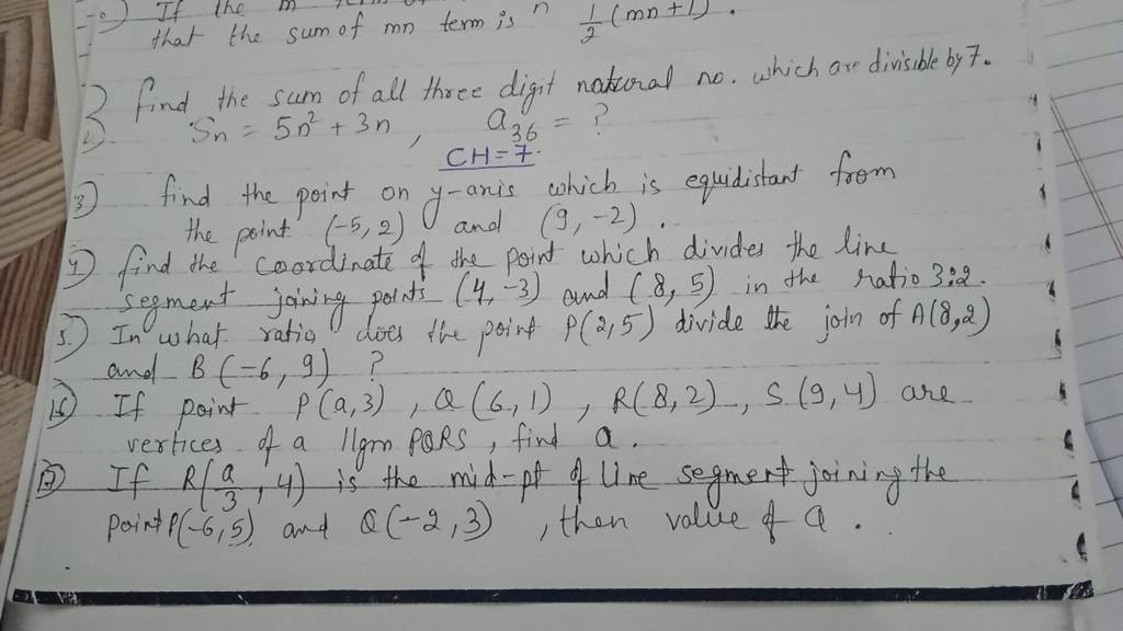 ∴ If that the sum of mn term is n21 (mn+1). i find the sum of all three d..