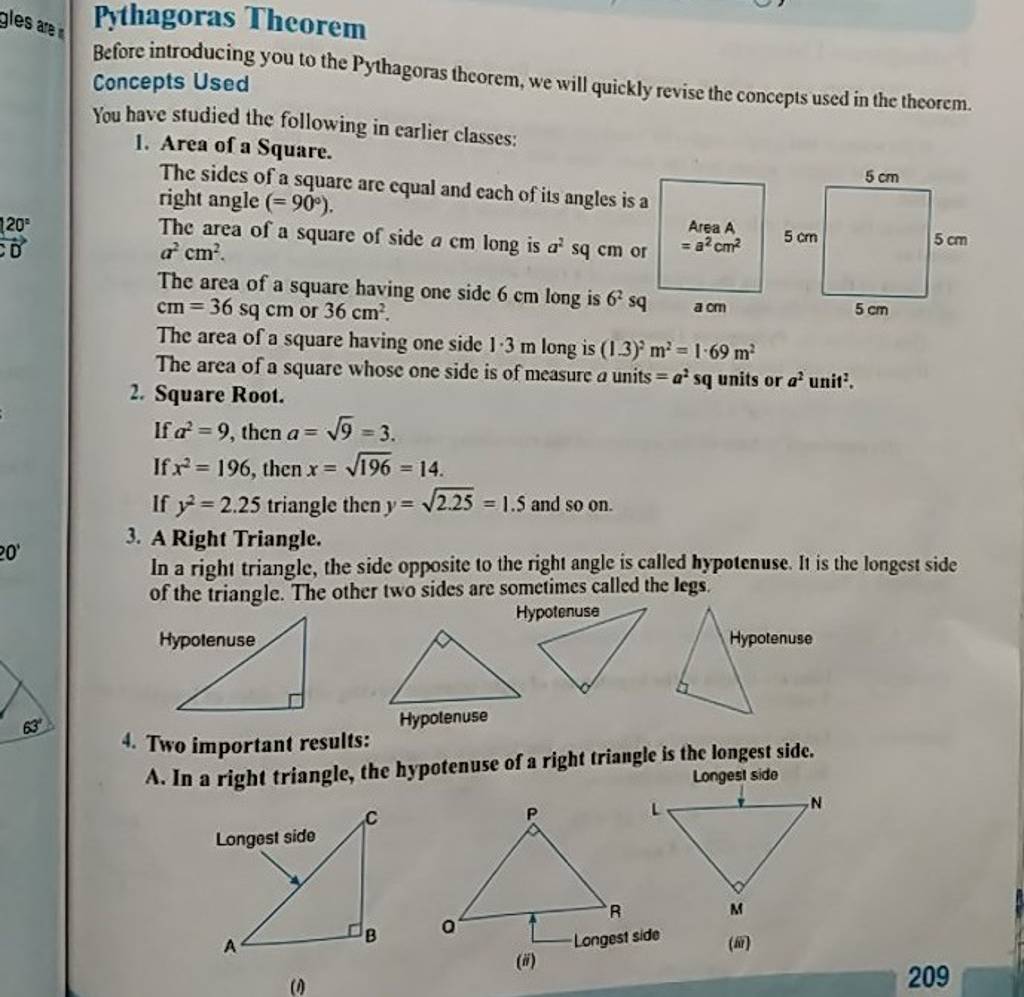 Pythagoras Theorem Before introducing you to the Pythagoras theorem, we w..