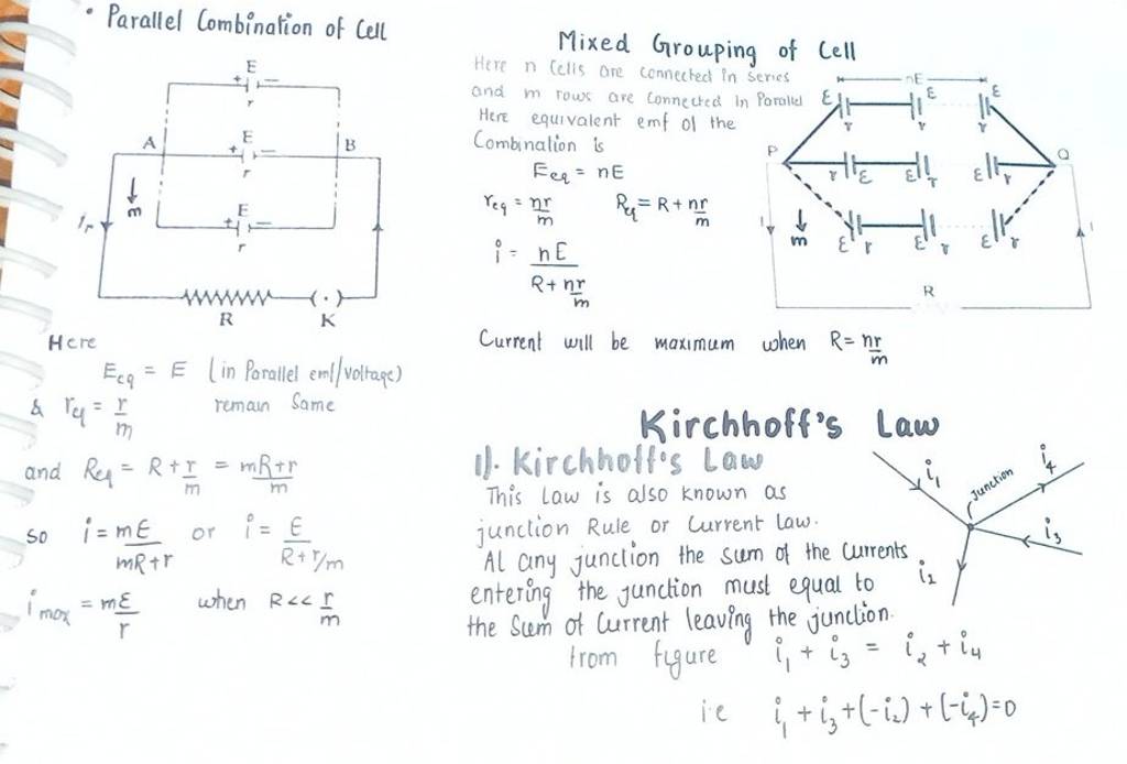 - Parallel Combination of cell Mixed Grouping of Cell Here n cells are co..