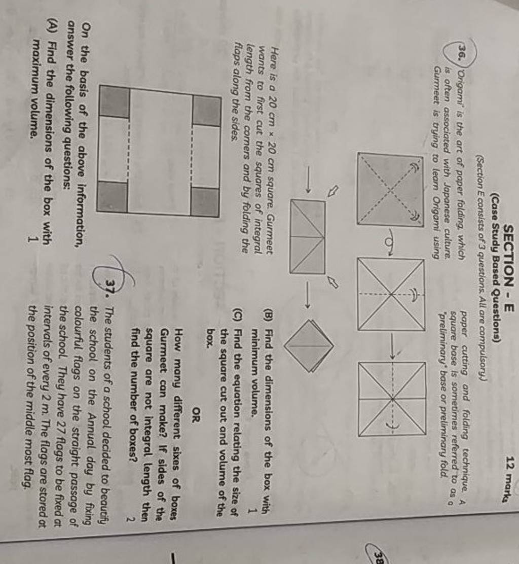 SECTION - E (Case Study Based Questions) (Section E consists of 3 questio..