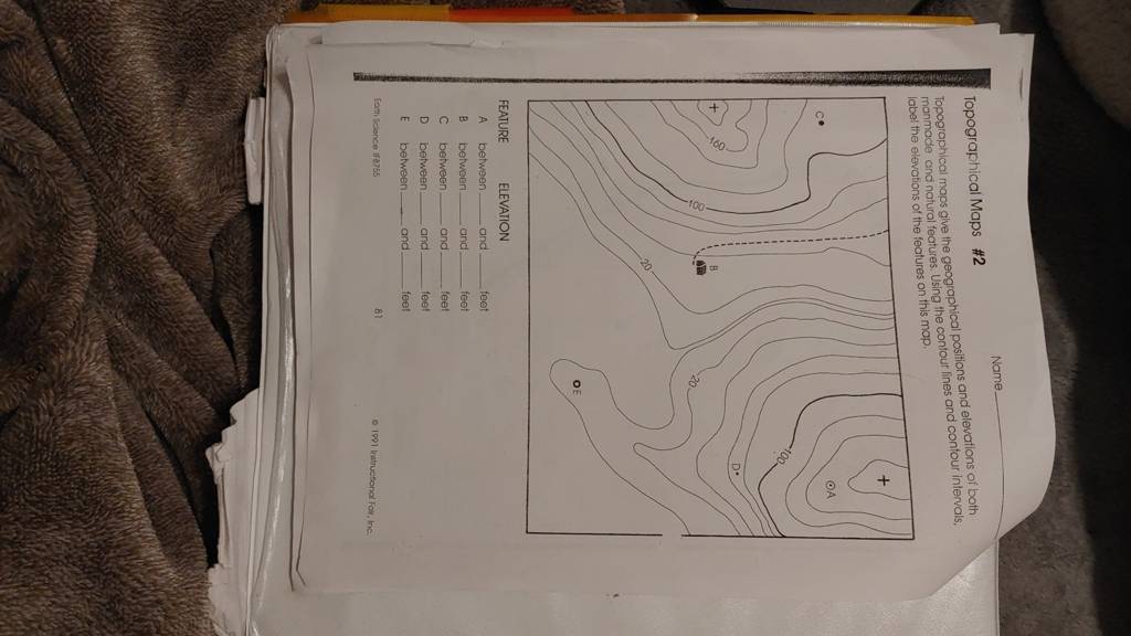Topographical Maps #2 Topographical maps give the geographical positions