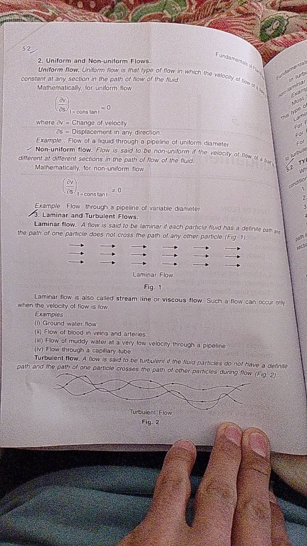 52 2. Uniform and Non-uniform Flows.. Uniform flow. Uniform flow is that 52 2. Uniform and Non-uniform Flows.. Uniform flow. Uniform flow is that