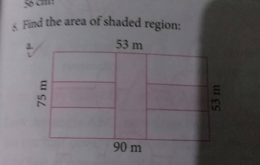 5. Find the area of shaded region: | Filo