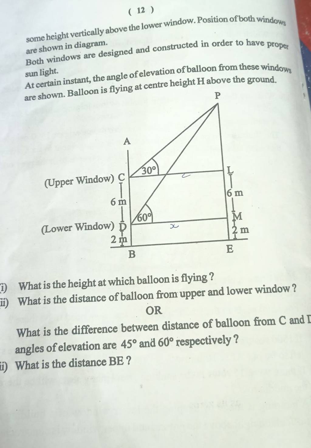 some height vertically above the lower window. Position of both window/3