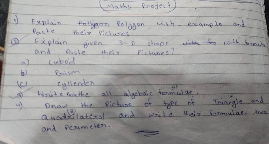 1) Explain follygon Polygon with example and Paste their Pictures (2) Exp..