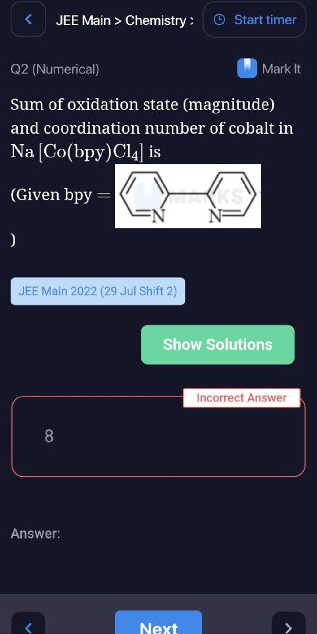 Sum Of Oxidation State Magnitude And Coordination Number Of Cobalt In N