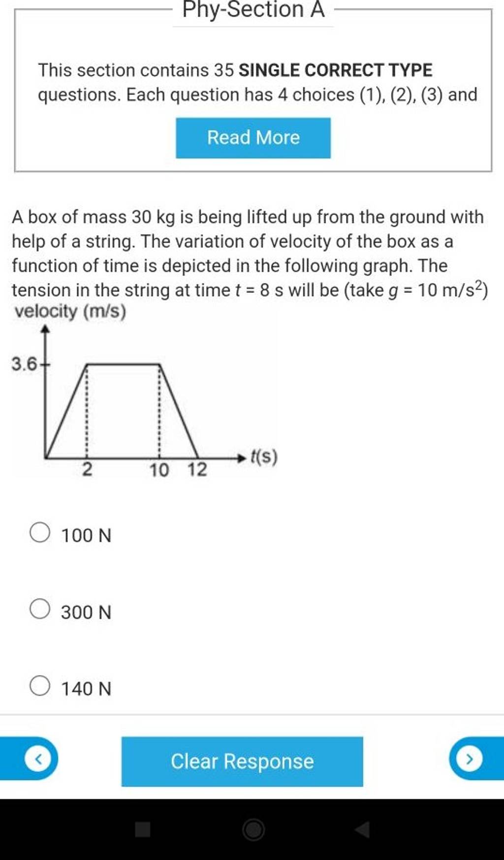 This Section Contains 35 Single Correct Type Questions Each Question Has