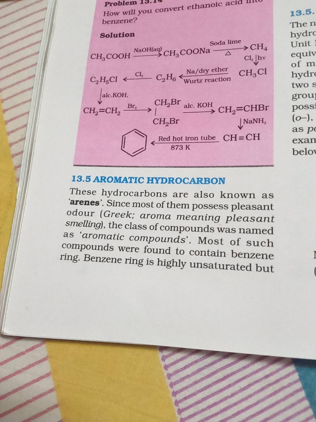How will you convert ethanoic acid intu benzene? Solution CH3 COOH NaOH(..