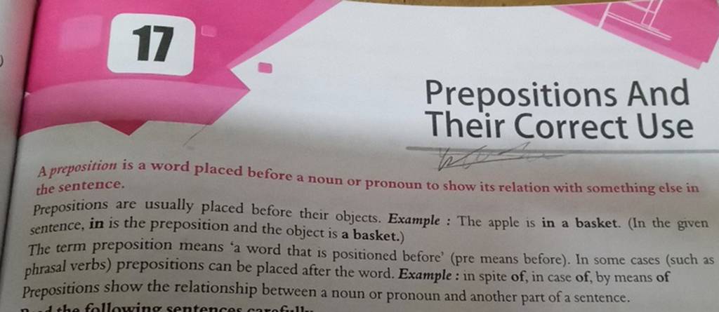 Prepositions And Their Correct Use A preposition is a word placed before
